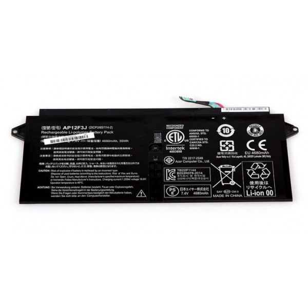 Acer AP12F3J 35Wh Replacement Laptop Battery for Aspire 13.3 Inch S7-391