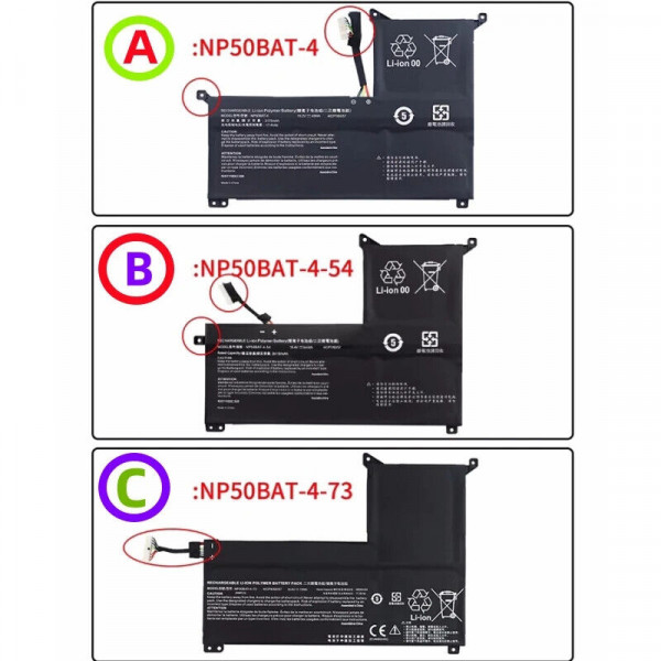 NP50BAT-4-54 Battery for Clevo X17 NP70 AT22 Gigabyte G5 KF G5 KE 52PH263SH
